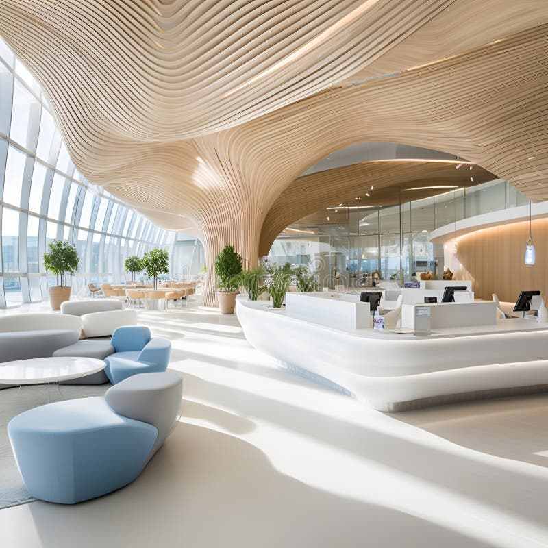 Modern White Futuristic Interior Architect, Ai Generative Stock ...