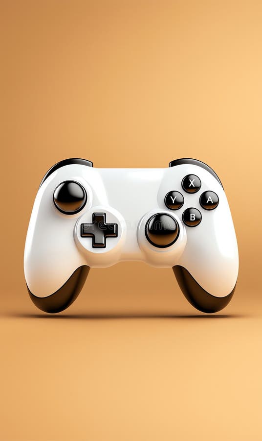 A Modern White Game Controller with a Sleek Design Perfect for Gaming ...