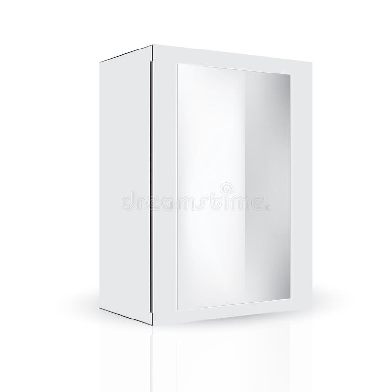 Modern White Gray with Detailed Side Part of Packaging Box with Front ...
