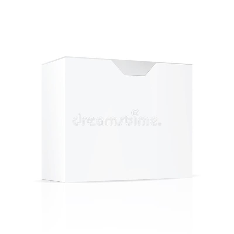 Modern White Gray with Detailed Side Part of Packaging Box Stock Vector ...