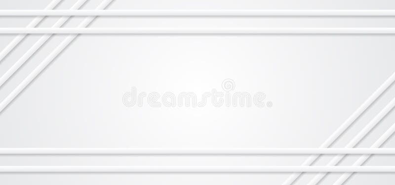 Modern White Line Frame Design Abstract Minimal Background Stock Vector ...