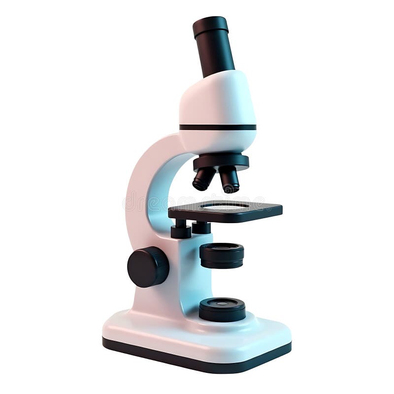 Modern White Microscope for Scientific Research and Discovery Stock ...