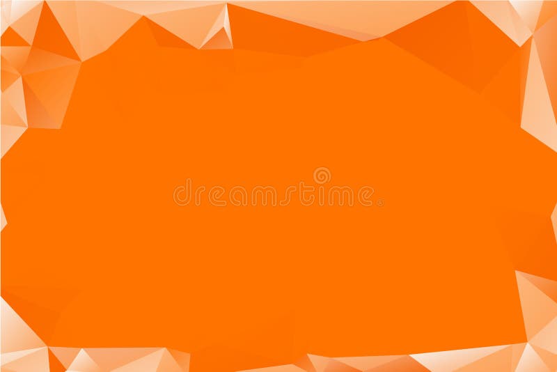 Modern White & Orange Triangles Frame Texture Abstract Polygonal ...
