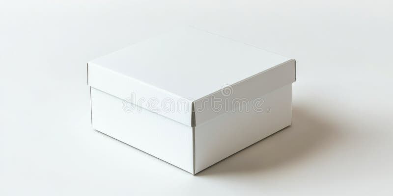 Modern White Packaging on a Flat Surface Stock Photo - Image of clean ...