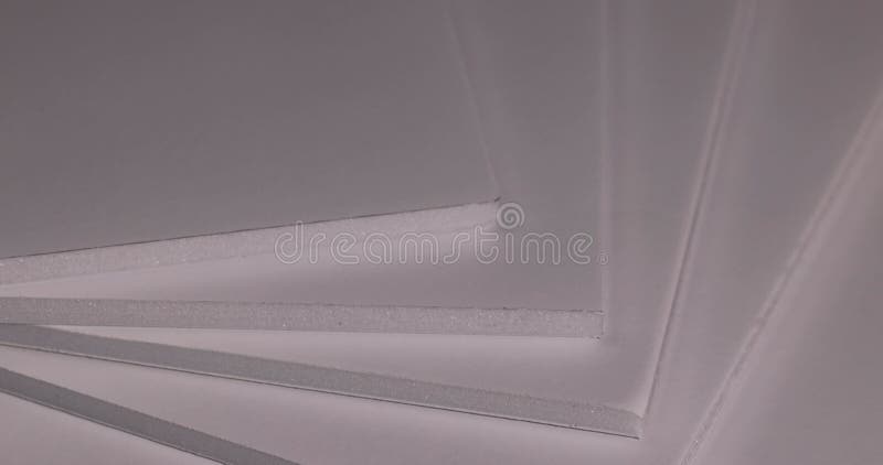 Modern White Paper and Foam Material for Creative Work Stock Footage ...