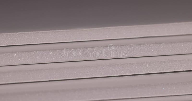 Modern White Paper and Foam Material for Creative Work Stock Video ...
