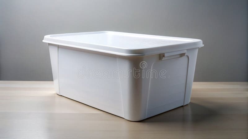 Modern White Plastic Office Storage Box Ideal for Documents Files and ...