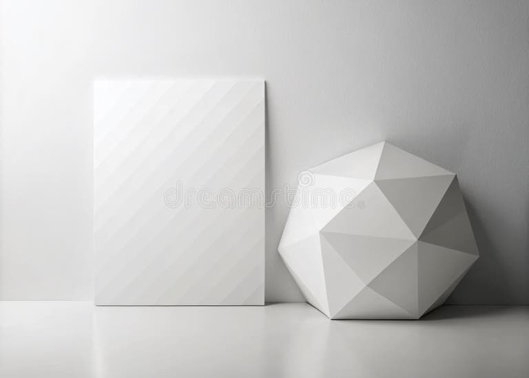 Modern White Polygon Background Design Minimalist Elegant and Versatile ...