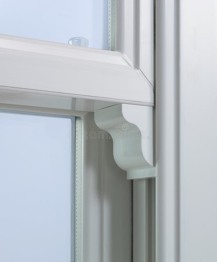 Modern Plastic Pvc Window Floating in Blue Sky Stock Image - Image of ...