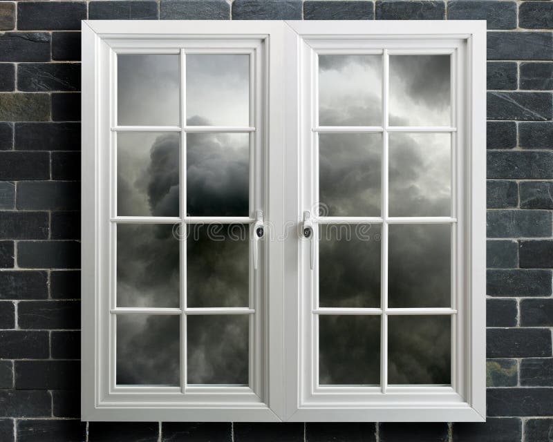 Acrylic Window Frames Aluminium Window Frame Cut Out Stock Images
