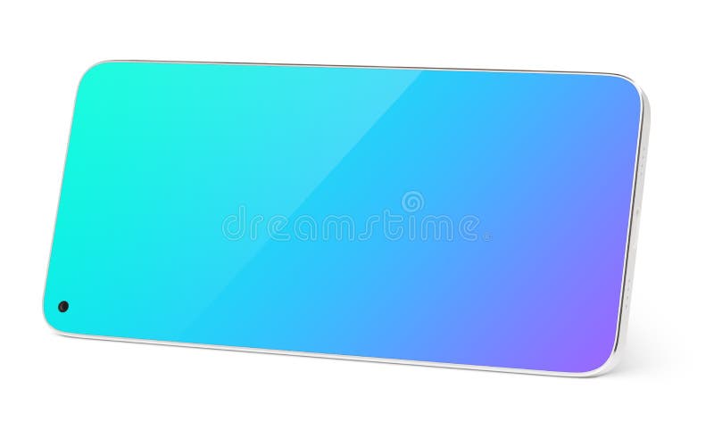 Modern Touch Screen Smartphone Isolated on White Stock Image - Image of ...