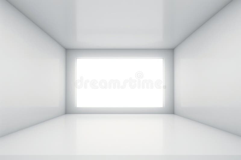 Modern White Space Gallery Template for Interior Design. Generative AI ...