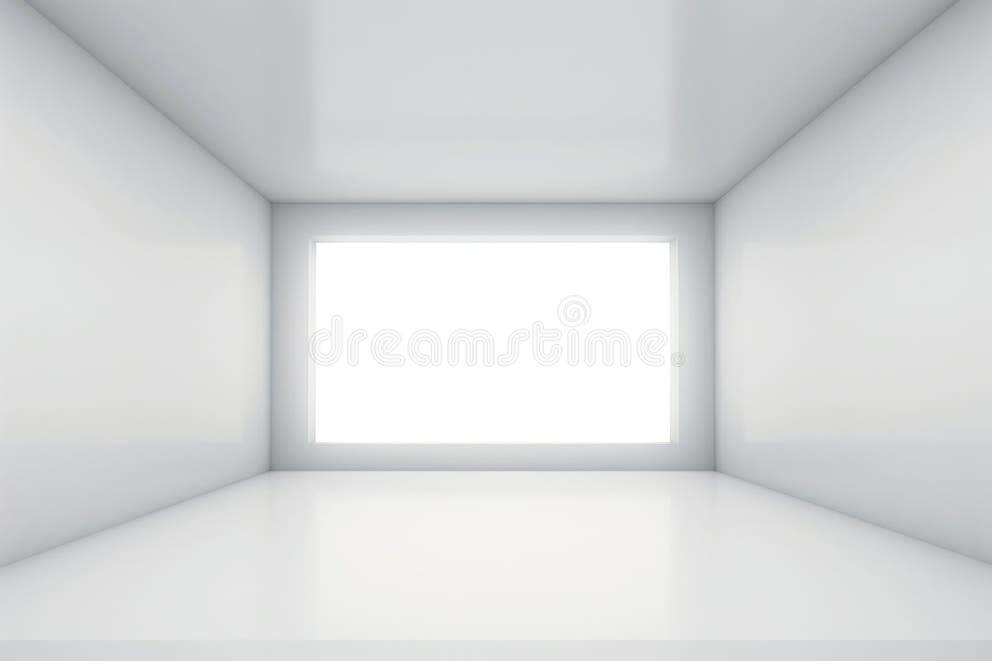 Modern White Space Gallery Template for Interior Design. Generative AI ...