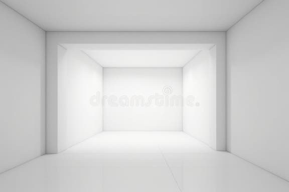 Modern White Space Gallery Template for Interior Design. Generative AI ...