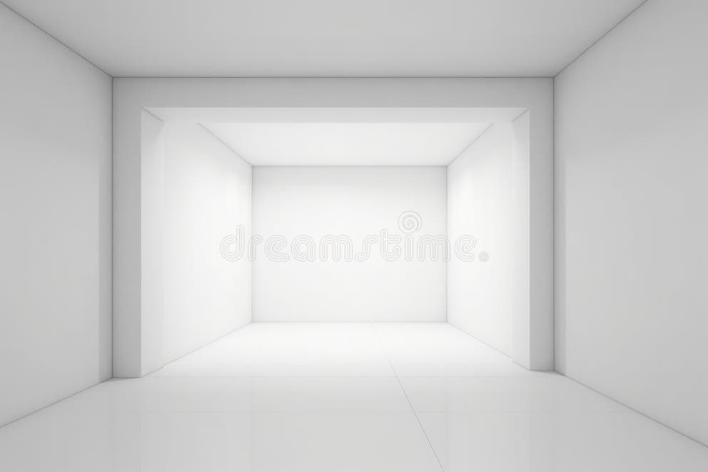 Modern White Space Gallery Template for Interior Design. Generative AI ...