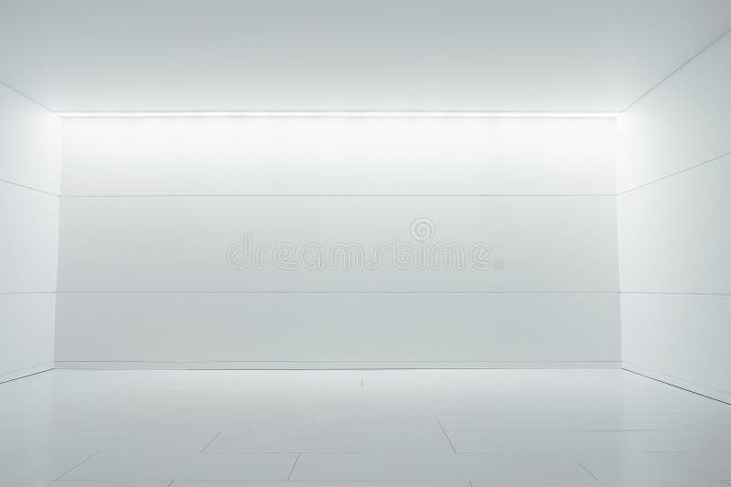 Modern White Space Gallery Template for Interior Design. Generative AI ...