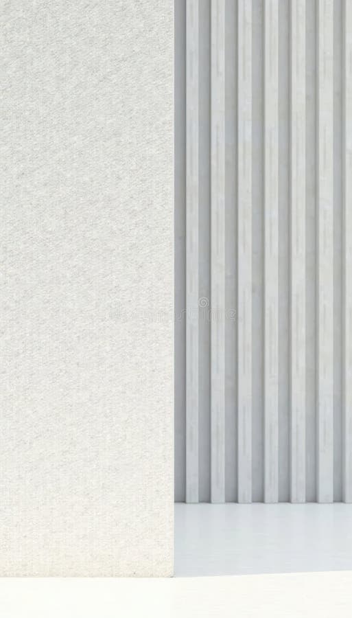 Modern White Stone Wall Elegant Striped Pattern Seamless Panorama ...