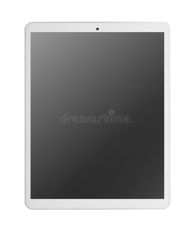 Modern white tablet pc stock photo. Image of electronic - 108834888