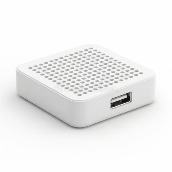 Modern White Usb Hub Compact Portable Gadget for Easy Connectivity and ...