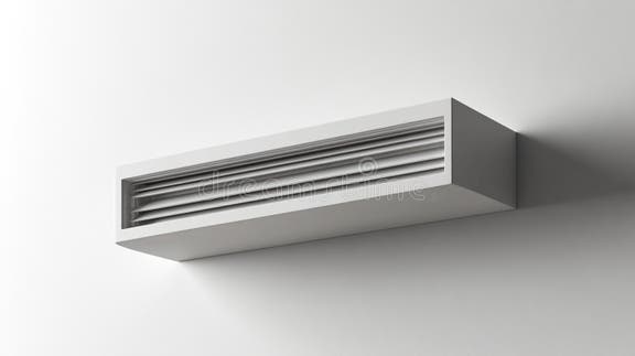 Modern White Wall Mounted Air Vent HVAC System Rectangular Design ...