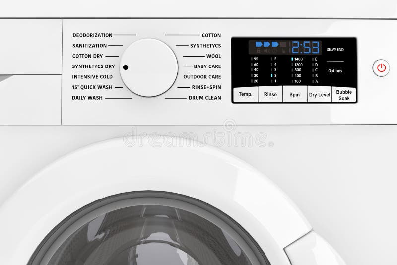 Button Control Washing Machine Panel Stock Illustrations – 180 Button ...