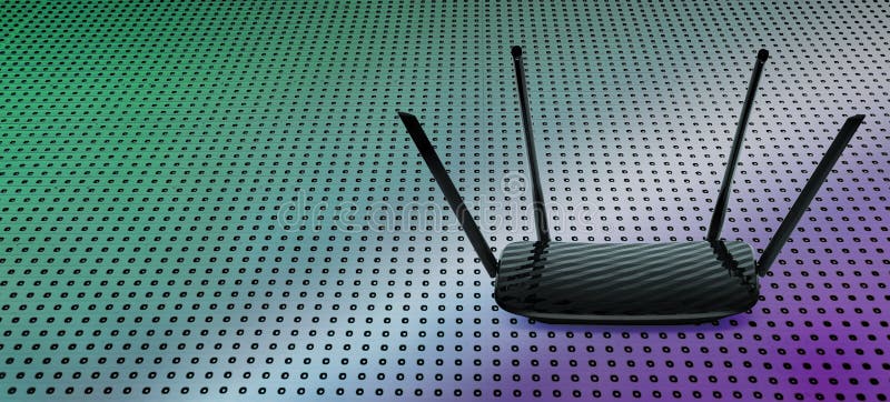 Modern Wi-Fi router for 5G stock image. Image of cable - 254682015