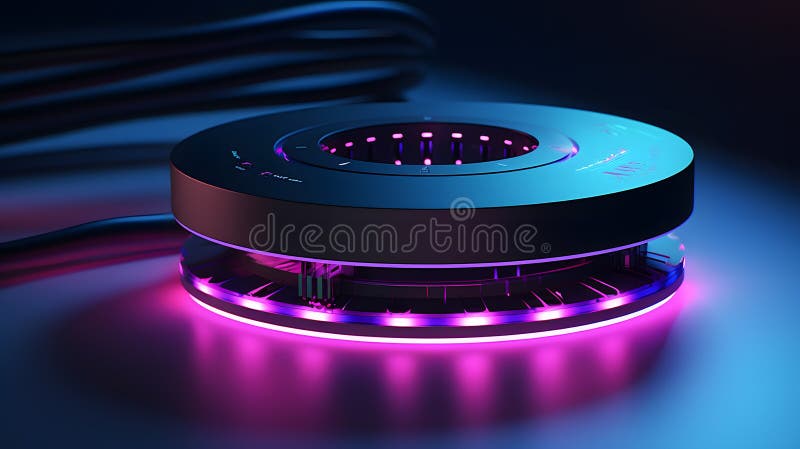 Modern Wi-fi Router. Neural Network AI Generated Stock Image - Image of ...