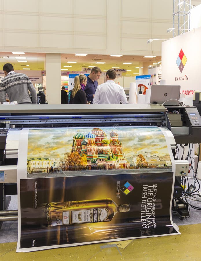 Modern Wide-format Color Printer Printed Beautiful Image Editorial ...