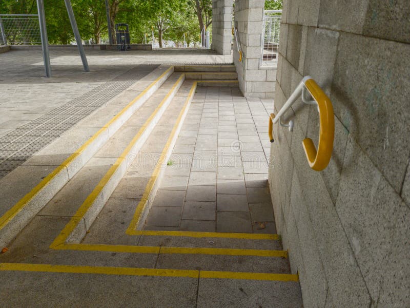Modern Wide Stairs in a Park Stock Photo - Image of grave, walk: 246045344