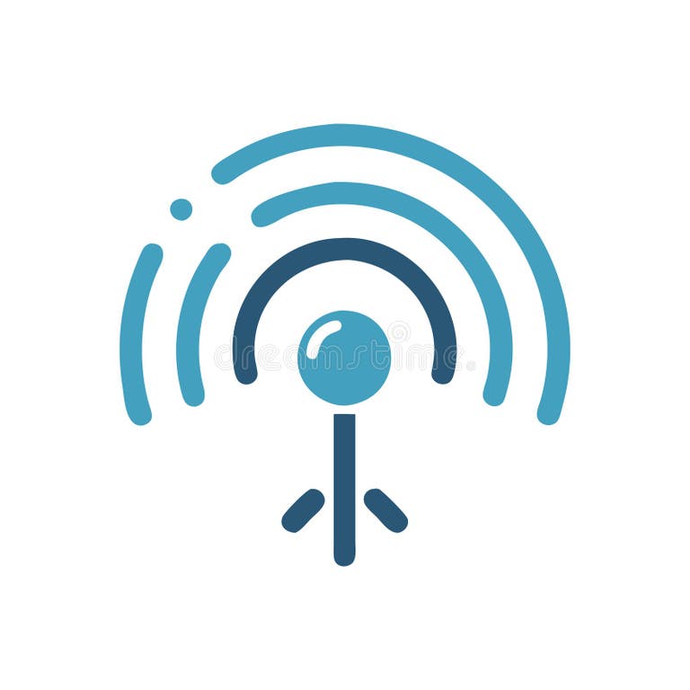 Modern WiFi Connection Icon for Smart Devices Stock Vector ...