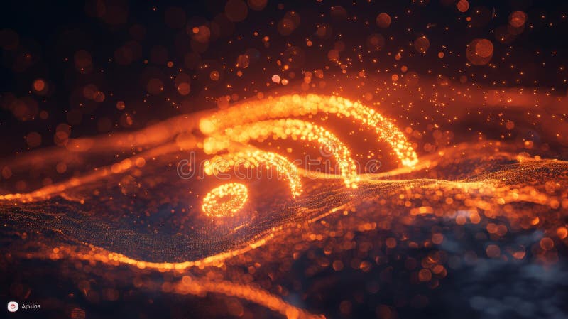 Modern WiFi Connectivity Concept with Abstract Digital Design Elements ...