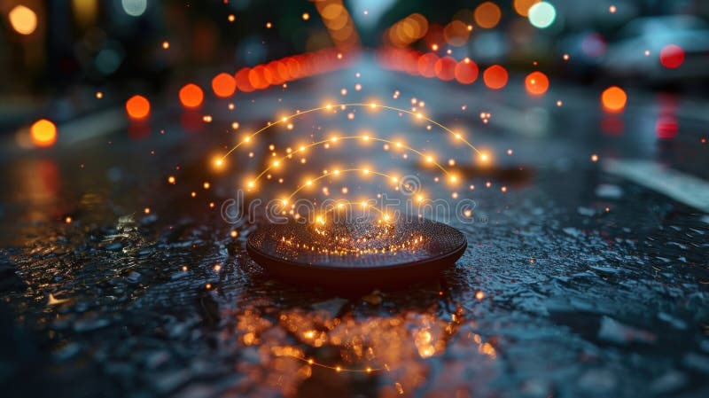 Modern Wifi Router with a Speedometer. Internet Speed Stock Image ...