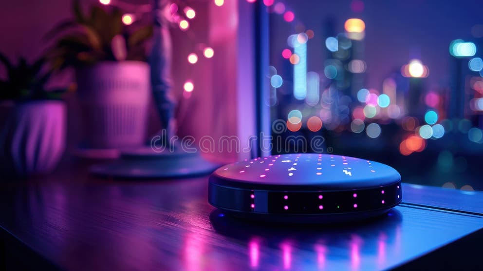 A Modern WiFi Router is on the Table. High-speed Internet Using Wi-Fi ...