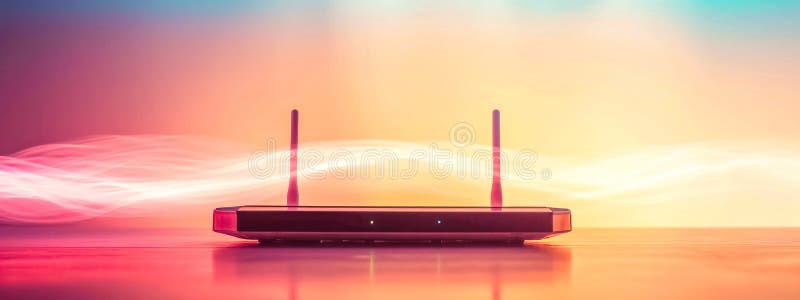 Modern Wifi Router for Wireless Data Transfer Even when Connected To ...