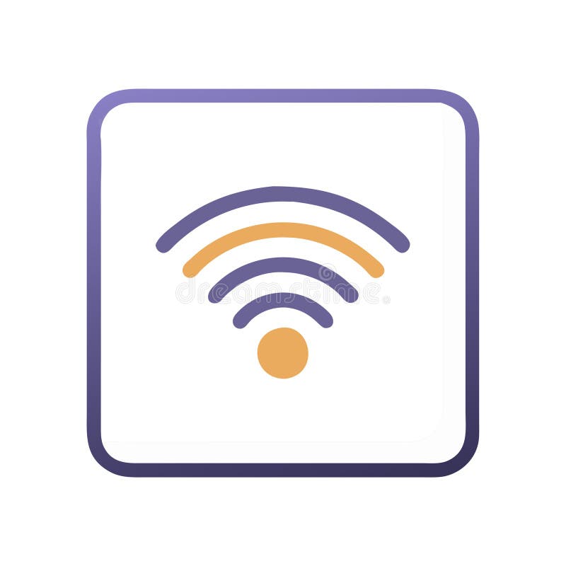 Modern WiFi Symbol Icon for Network Connectivity Stock Vector ...