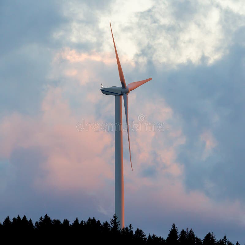 Modern Wind Turbine stock photo. Image of renewable, generator - 99276658