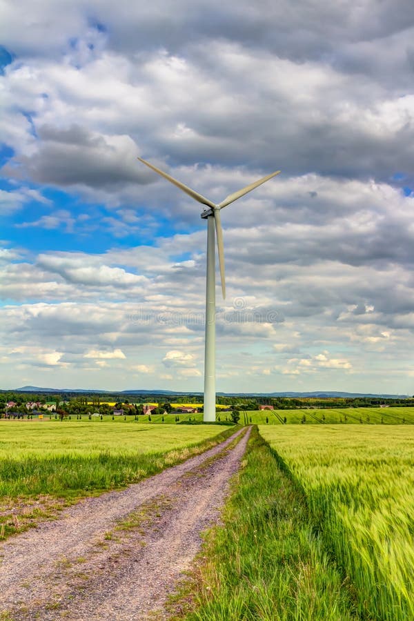 Modern Wind Turbines or Mills Providing Energy Stock Photo - Image of ...