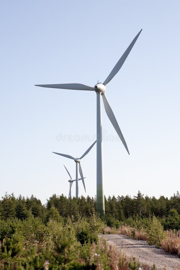 Modern Windmill Turbine, Wind Power, Green Energy Stock Photo - Image ...