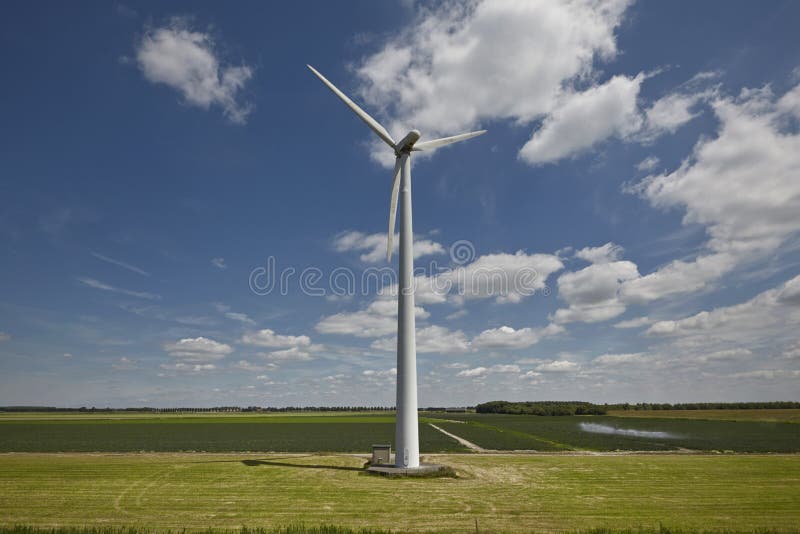 Modern Windmill turbine stock photo. Image of generators - 42296510