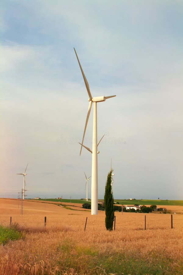 Modern Windmills for Power Supply are Stock Photo - Image of wind ...