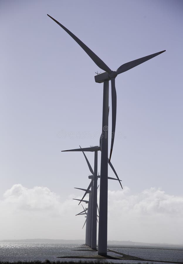 The modern windmills stock photo. Image of western, nice - 180267952
