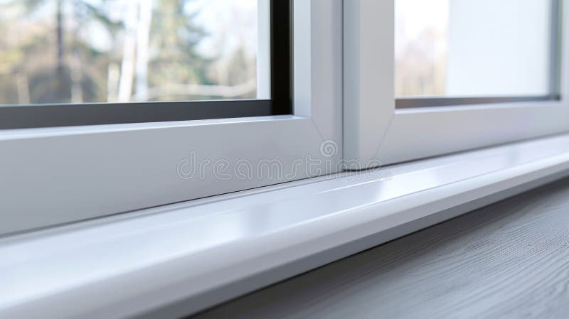 Modern Window Design with Clear View. Generative Ai Stock Illustration ...