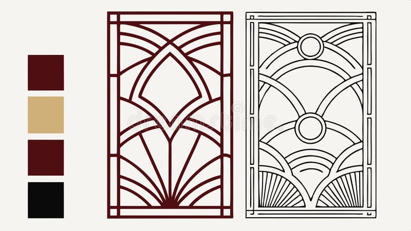 Modern Window Frame Design, Contemporary Architecture Element Vector ...