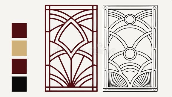 Modern Window Frame Design, Contemporary Architecture Element Vector ...