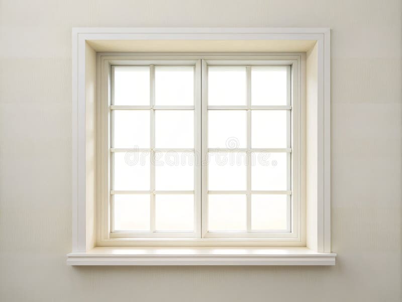 Modern Window with Subtle Grid Pattern a Clean and Warm Design Element ...