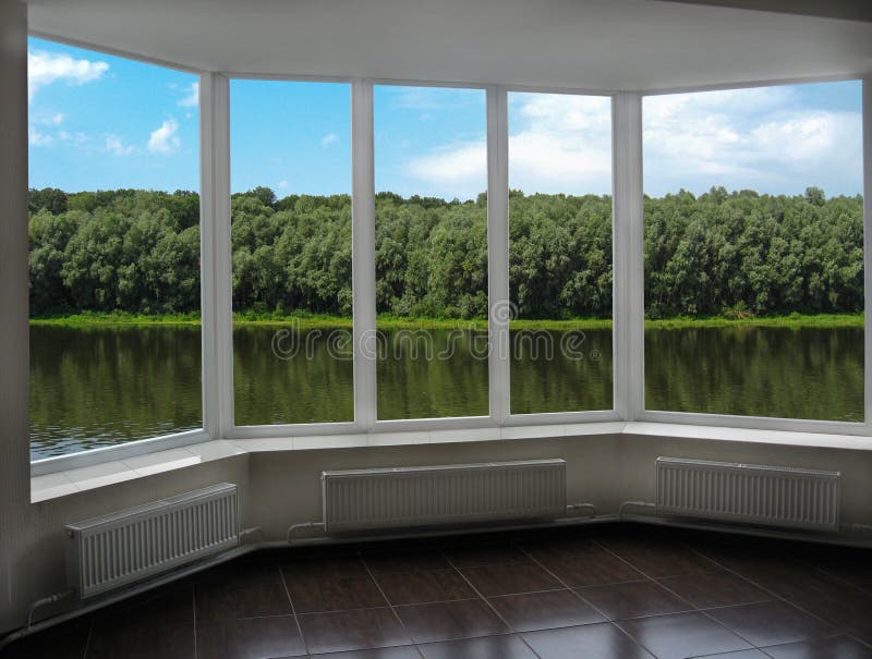Modern Window Veranda Overlooking River Stock Photos - Free & Royalty ...