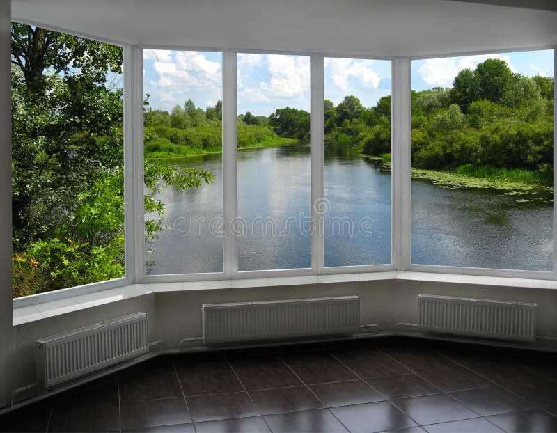 Modern Window Veranda Overlooking River Stock Photos - Free & Royalty ...