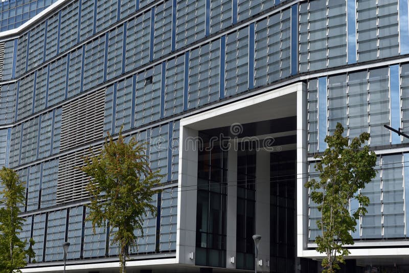 Modern Window Wall Exterior of Multi-storey Office Building Stock Image ...