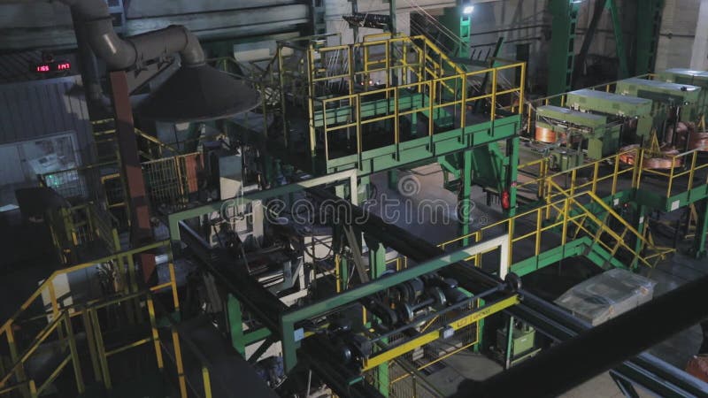 Modern Wire Manufacturing Plant. Industrial Interior of a Modern ...