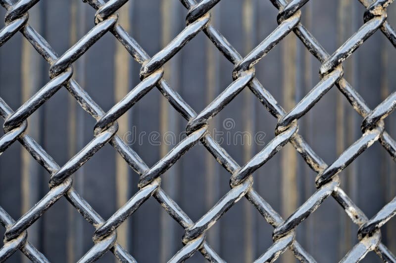 Modern Wire Mesh Creates a Striking Industrial Backdrop with Geometric ...